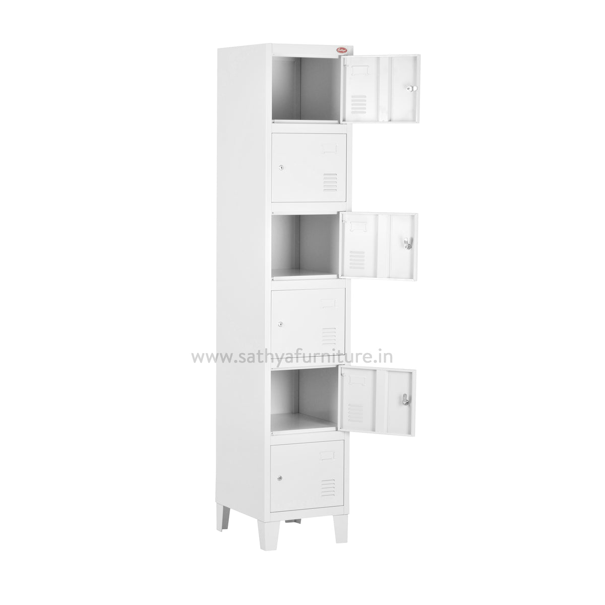 Single Column 6 Door Personal Locker L-B6 – Sathya Furniture World